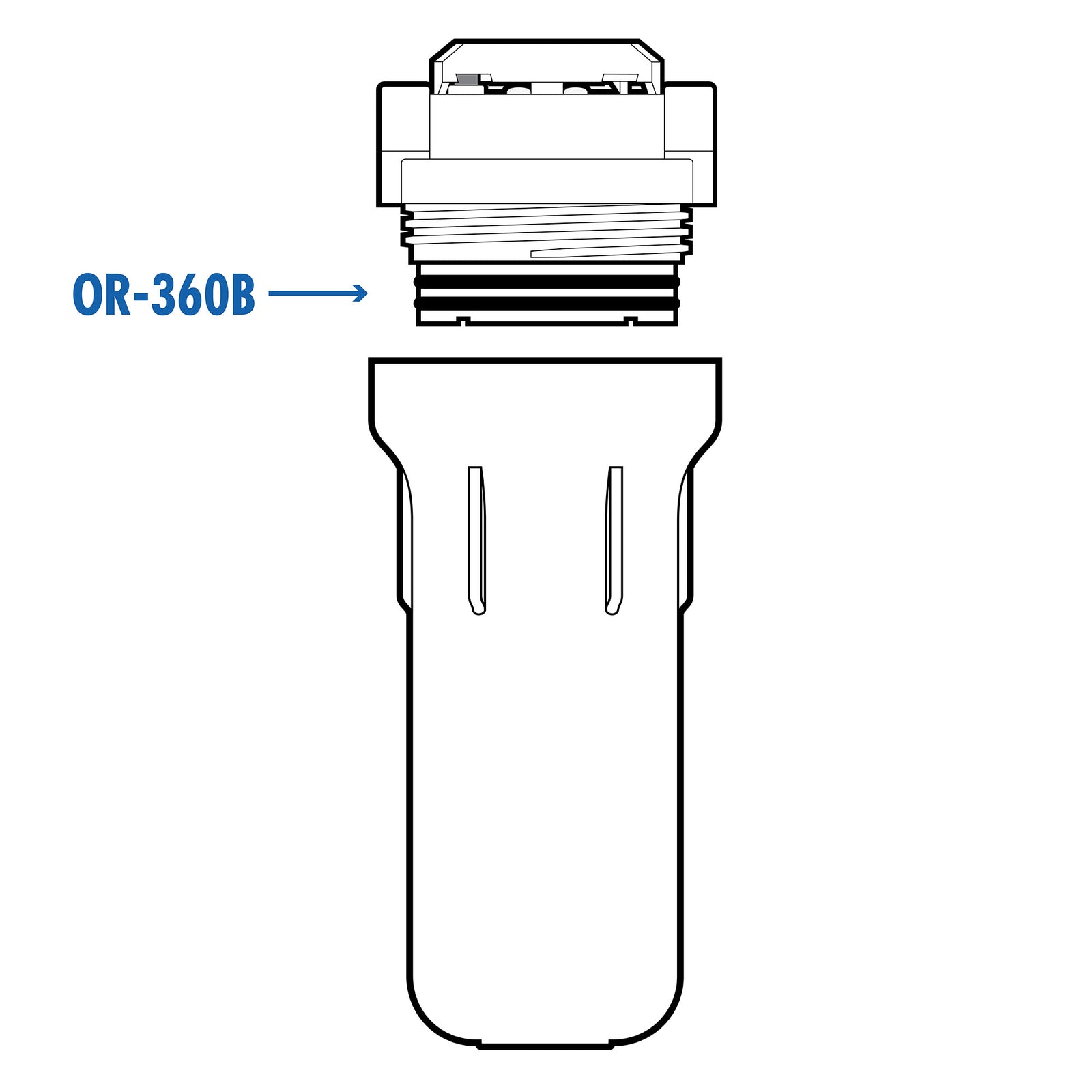 OR-360B 2-Pack O-Ring for HF-360B